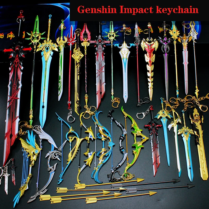 Genshin-Impact-Keychain-17-22cm-Anime-Game-Figure-Simulation-Weapon ...