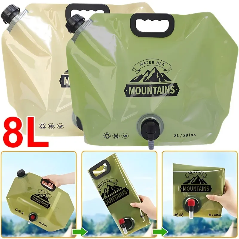 8L-Camping-Water-Bag-Portable-Folding-Water-Bucket-Large-Water ...