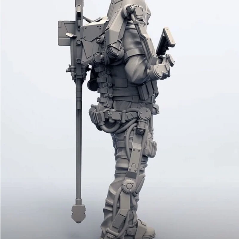 Futuristic Sniper Soldier