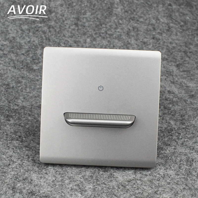 Avoir-Gray-Wall-Reset-Switch-Glass-Panel-Usb-Wall-Socket-Push-Button ...