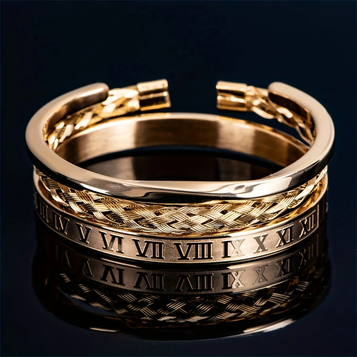 Personality-Retro-Men-s-3-Piece-Bracelet-Set-Fashion-Niche-Design-Roman-Bracelet-for-Men ...