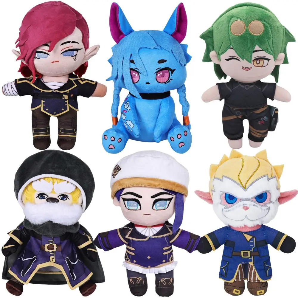 LoL-Arcane-peluche-Jinx-Caitlyn-Vi-Heimerdinger-Cosplay-Plushie-dibujos ...