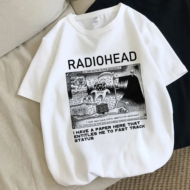 Radiohead-T-Shirt-Women-Fashion-Summer-Hip-Hop-T-shirt-Unisex-Rock-Band ...