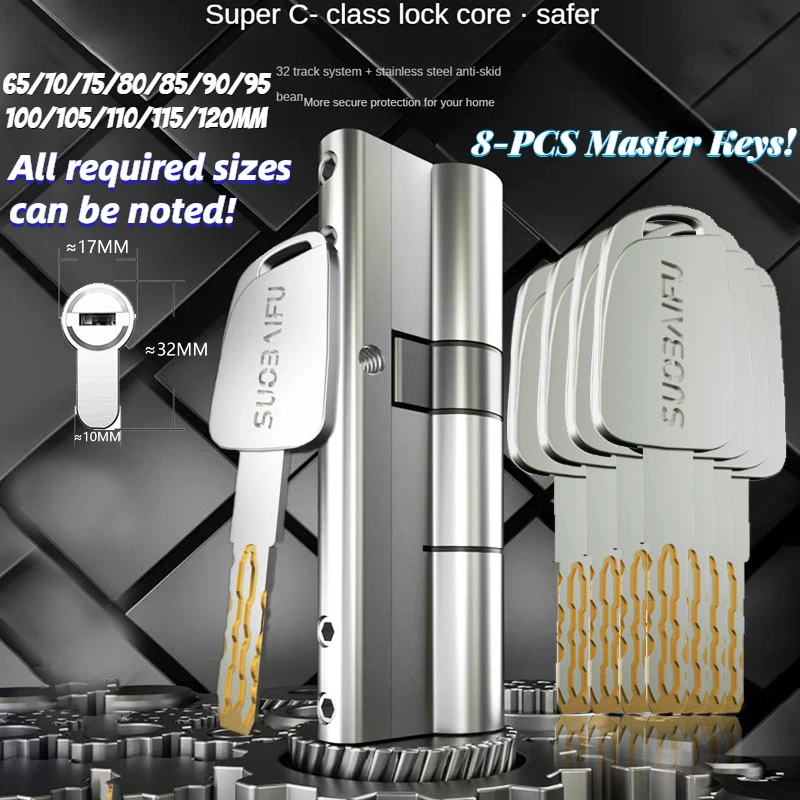 65-120mm-Lock-Cylinder-European-standard-lock-cylinders-Outdoor-door ...