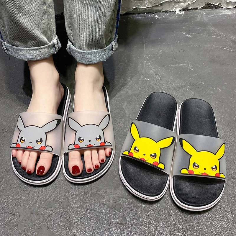 Pokémon dos desenhos animados pikachu verão casal chinelos sandálias de ...