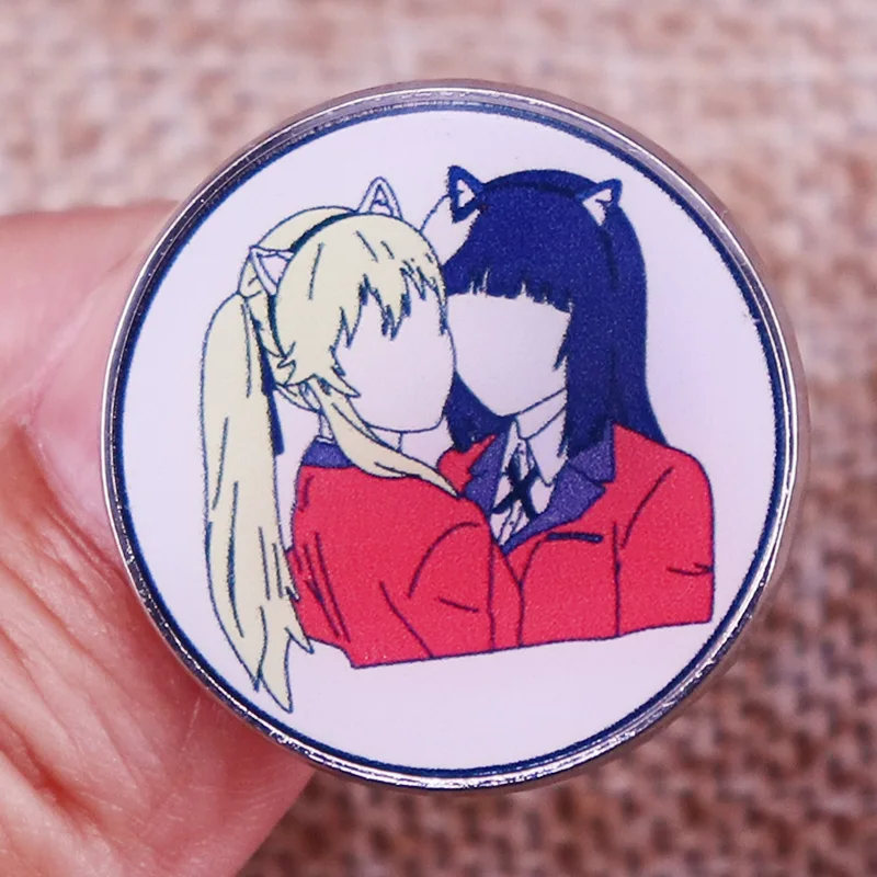 Mary-and-Yumeko-Kakegurui-Anime-Enamel-Pin-Yumary-Kitty-Girl-Manga ...