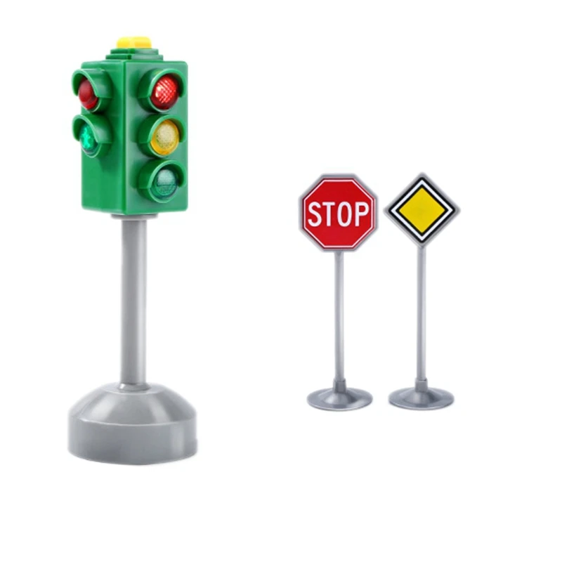 Mini-Traffic-Signs-Road-Light-Block-With-Sound-LED-Children-Safety ...