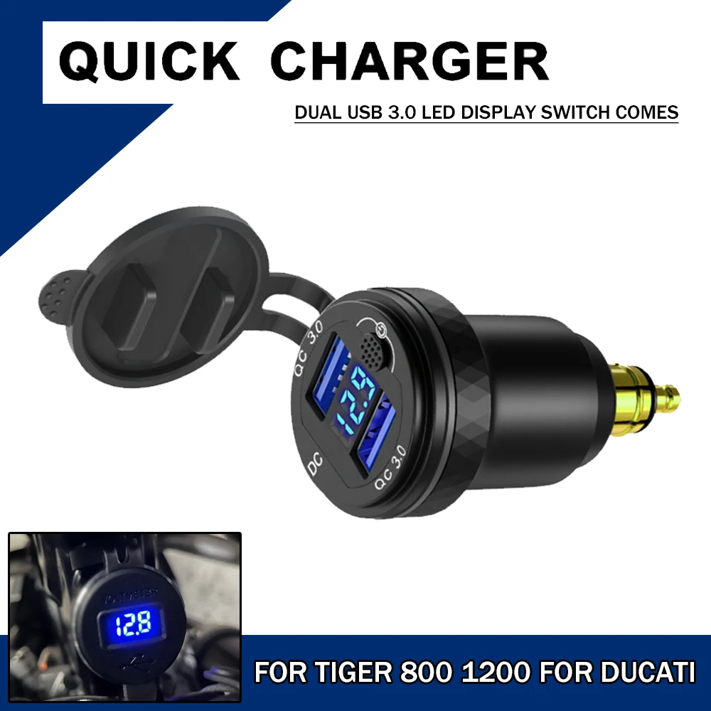 Cargador-de-mechero-DIN-USB-Dual-para-motocicleta-enchufe-impermeable ...