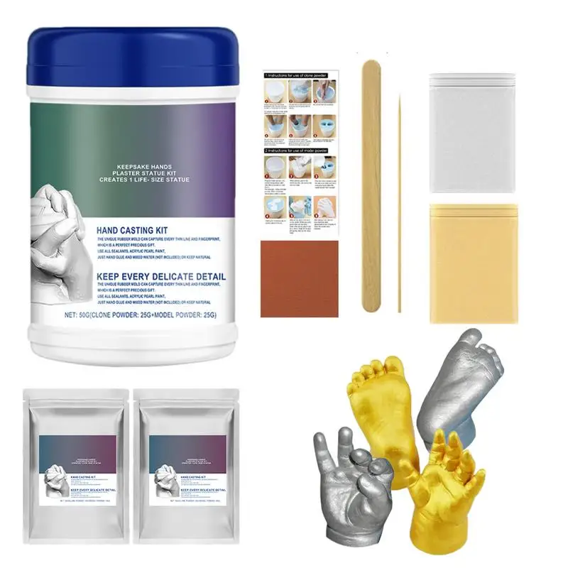 Hand-Casting-Kit-Couples-Plaster-Statue-Molding-Kit-Safe-Alginate ...