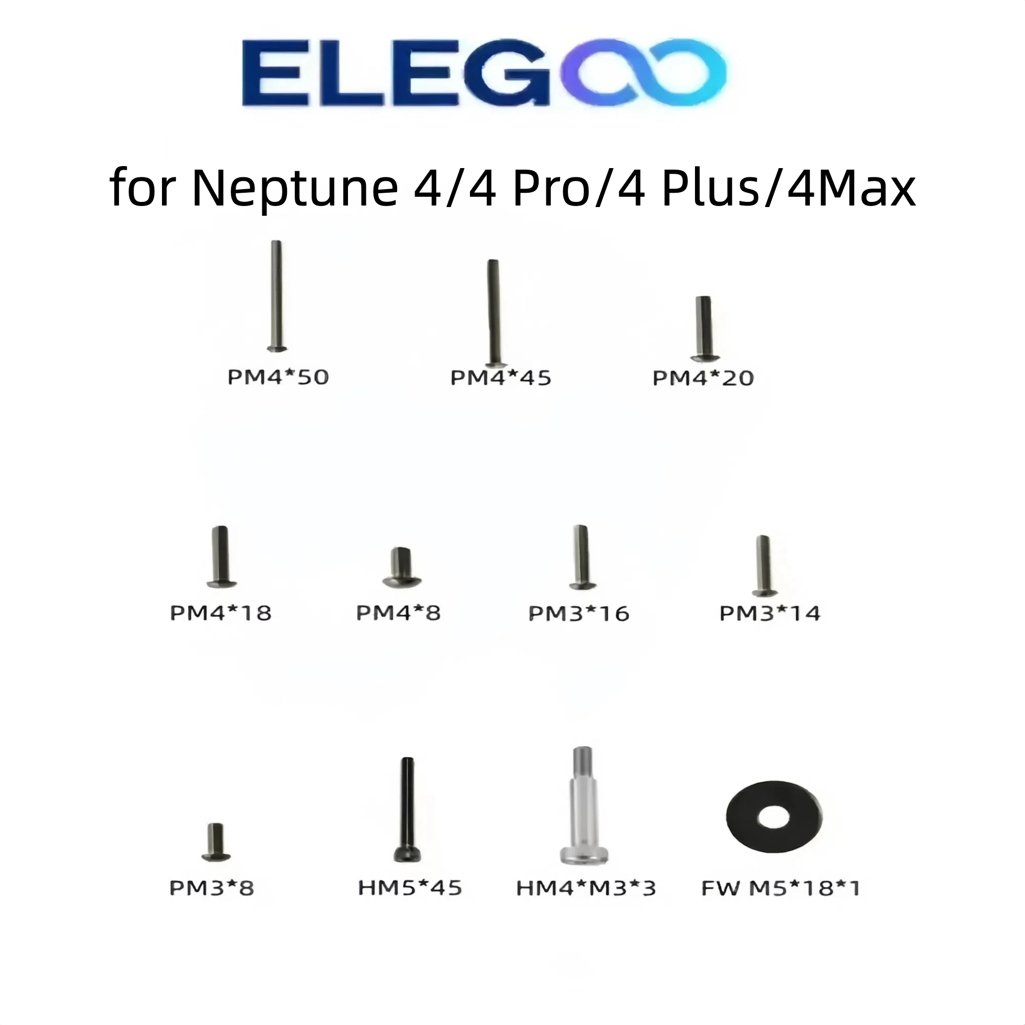 Screws for Neptune 4/4 Pro/4 Plus/4 Max Series 3D Printers Accessories ...