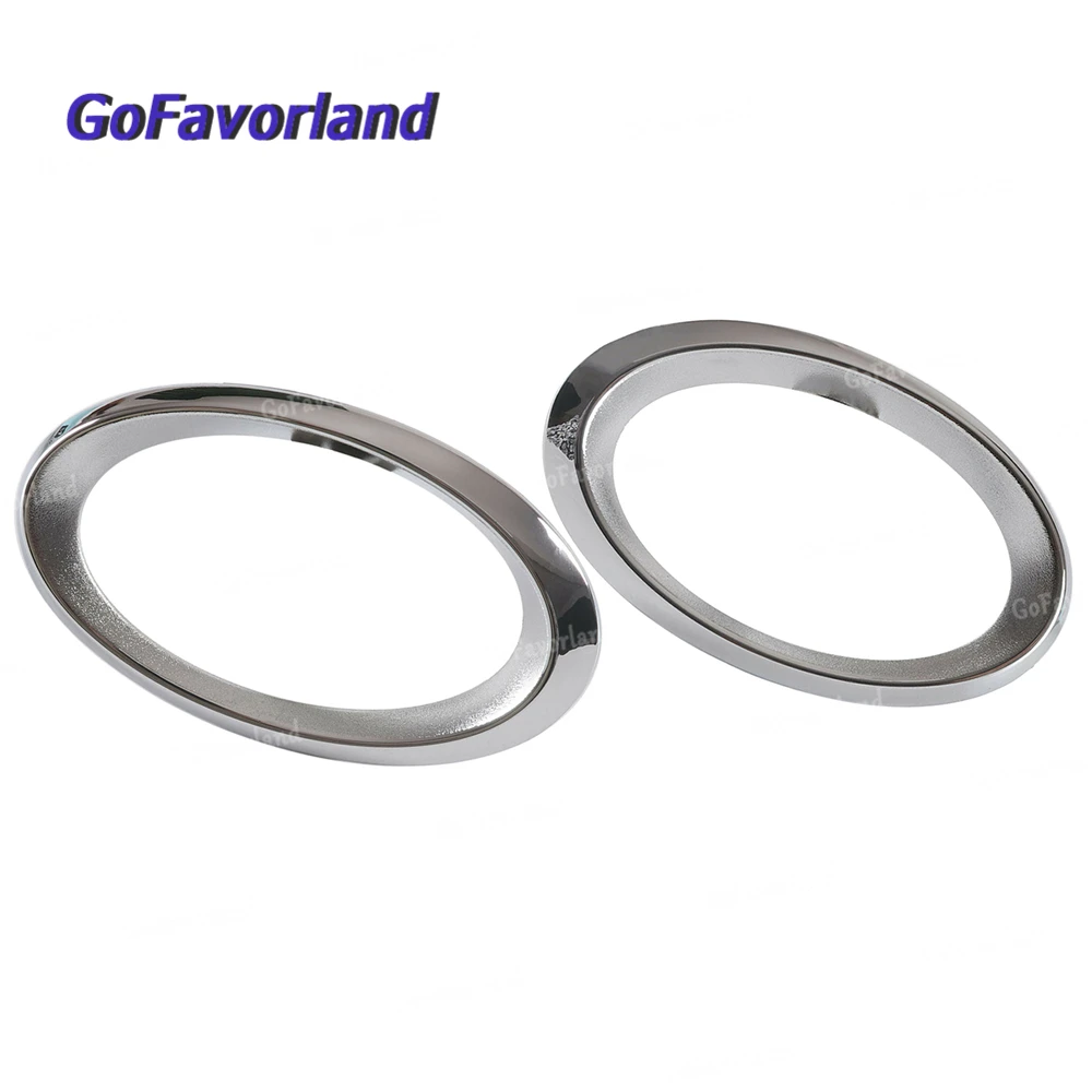 Pair-Front-Left-Right-Bumper-Fog-Lamp-Bezel-Trim-Plastic-Chrome ...