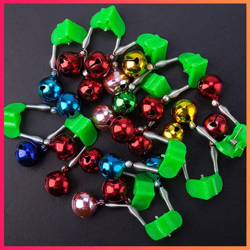 10-1PCS-Rod-Tip-Clamp-Fishing-Pole-Fish-Bite-Lure-Alarm-Alert-Twin-Bell ...