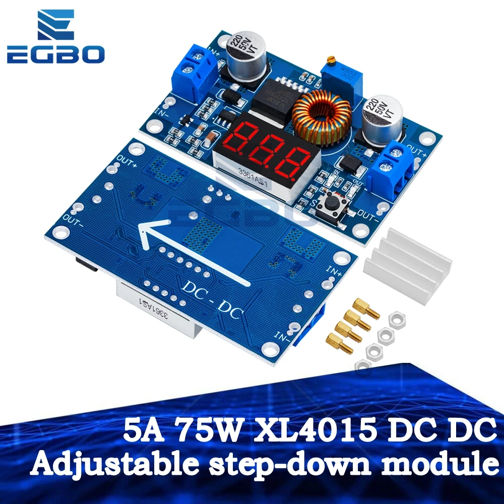 1PCS-5A-75W-XL4015-DC-DC-Converter-Adjustable-Step-Down-Module-4-0-38V ...