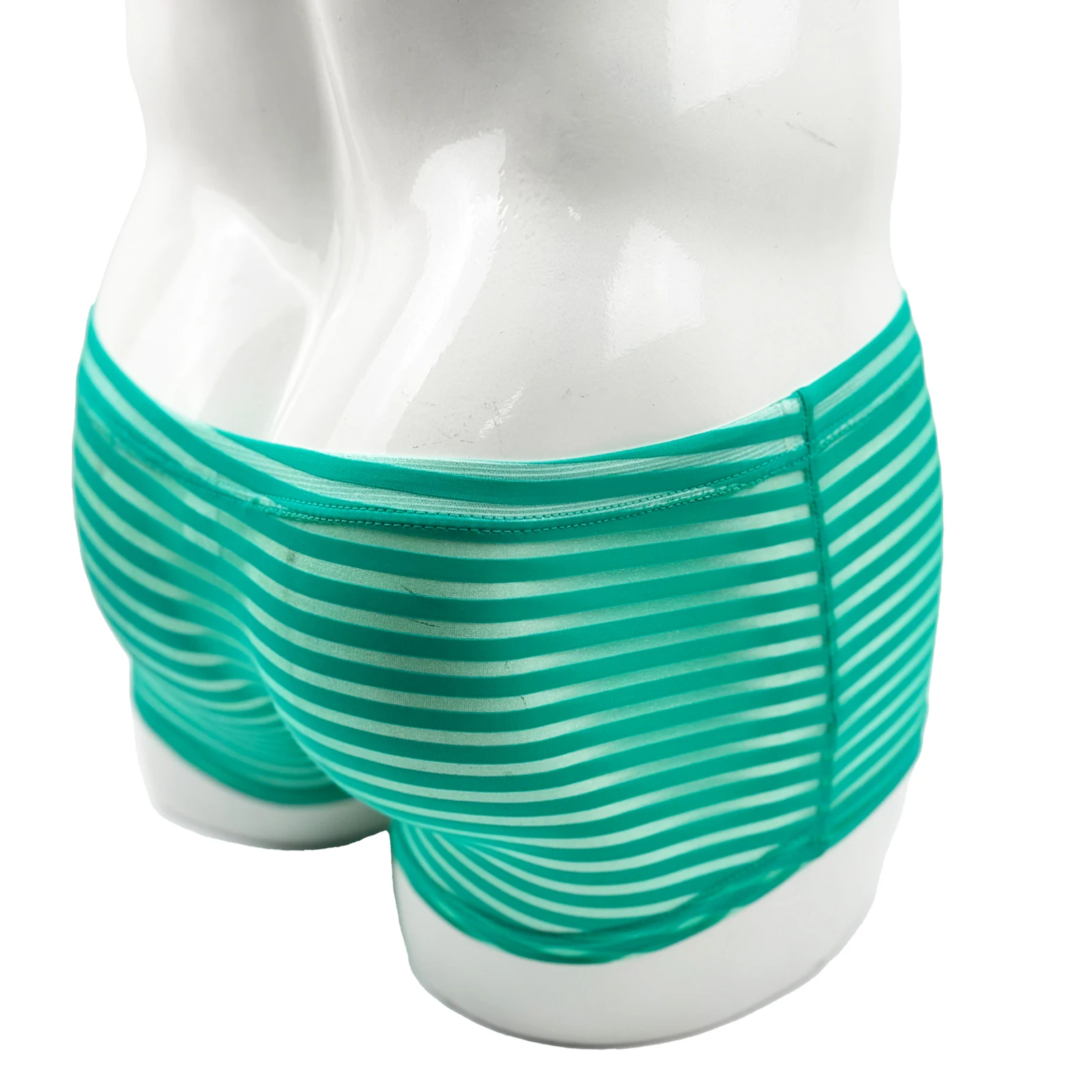 CLEVER-MENMODE-Boxers-Mesh-Sheer-Striped-Underwear-Men-Sexy-Transparent ...