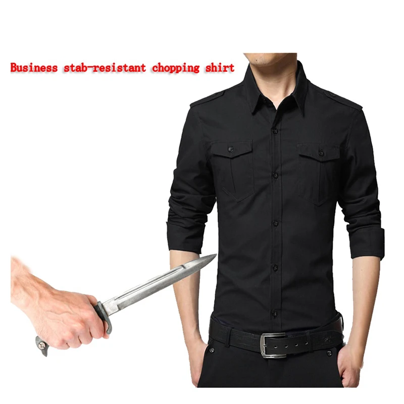 New Self Defense Stab-Resistant And Anti-Cut Soft Business Shirt Fbi ...