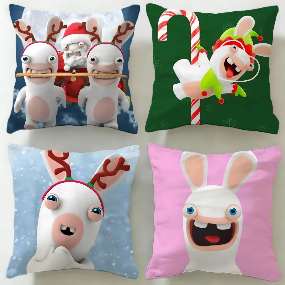 popular game Rabbids Cushion Cover Soft & Easy-Wash Pillow Case ...