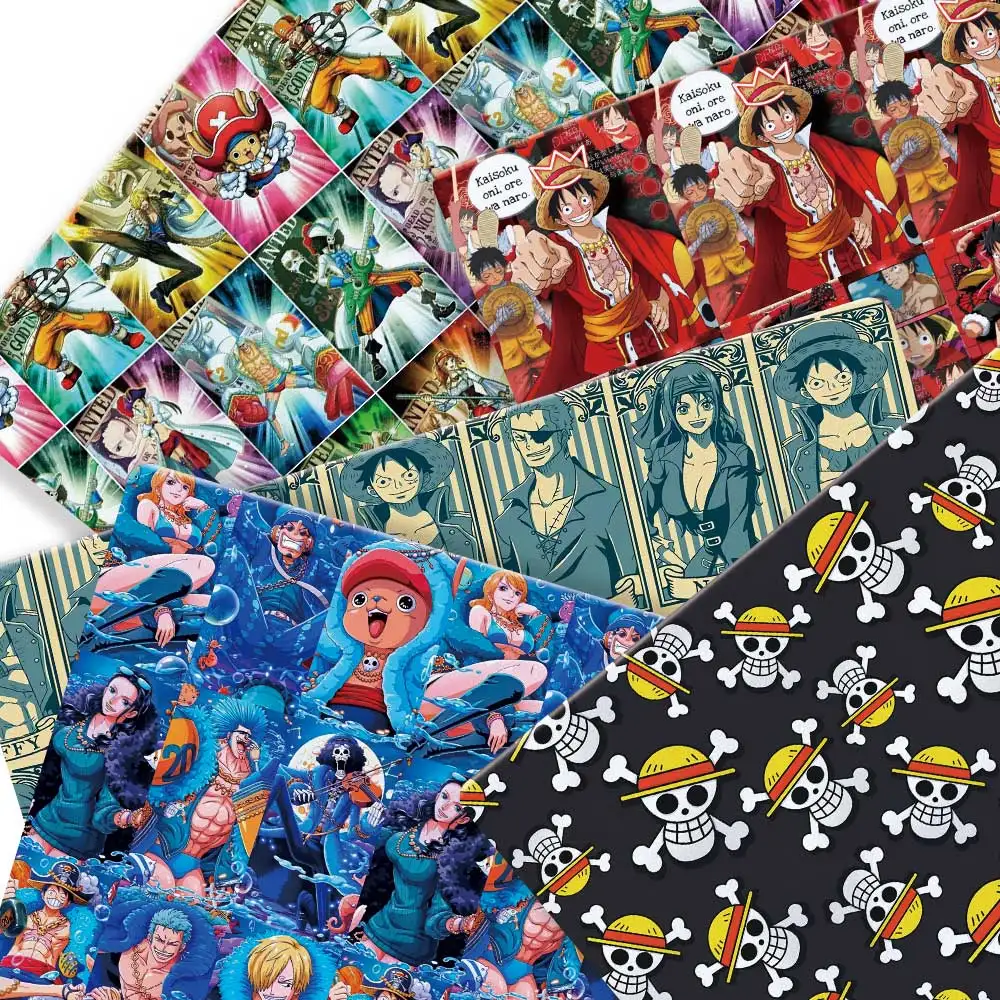 One-Piece-Anime-peripherals-Fabric-140-50cm-DIY-Sewing-Patchwork ...