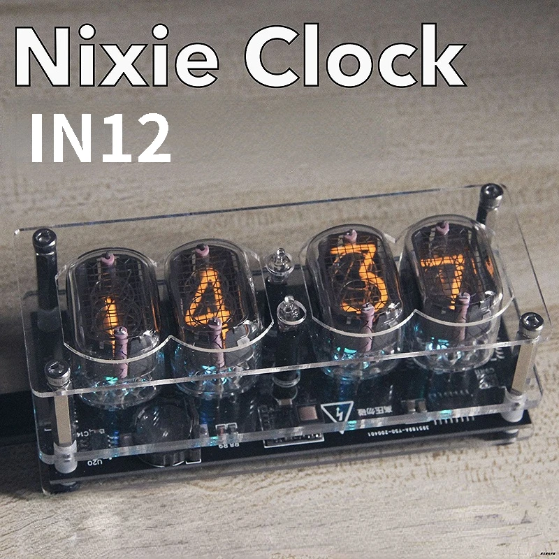 Nixie-clock-IN12-glow-tube-glow-retro-nostalgic-electronic-clock-alarm ...