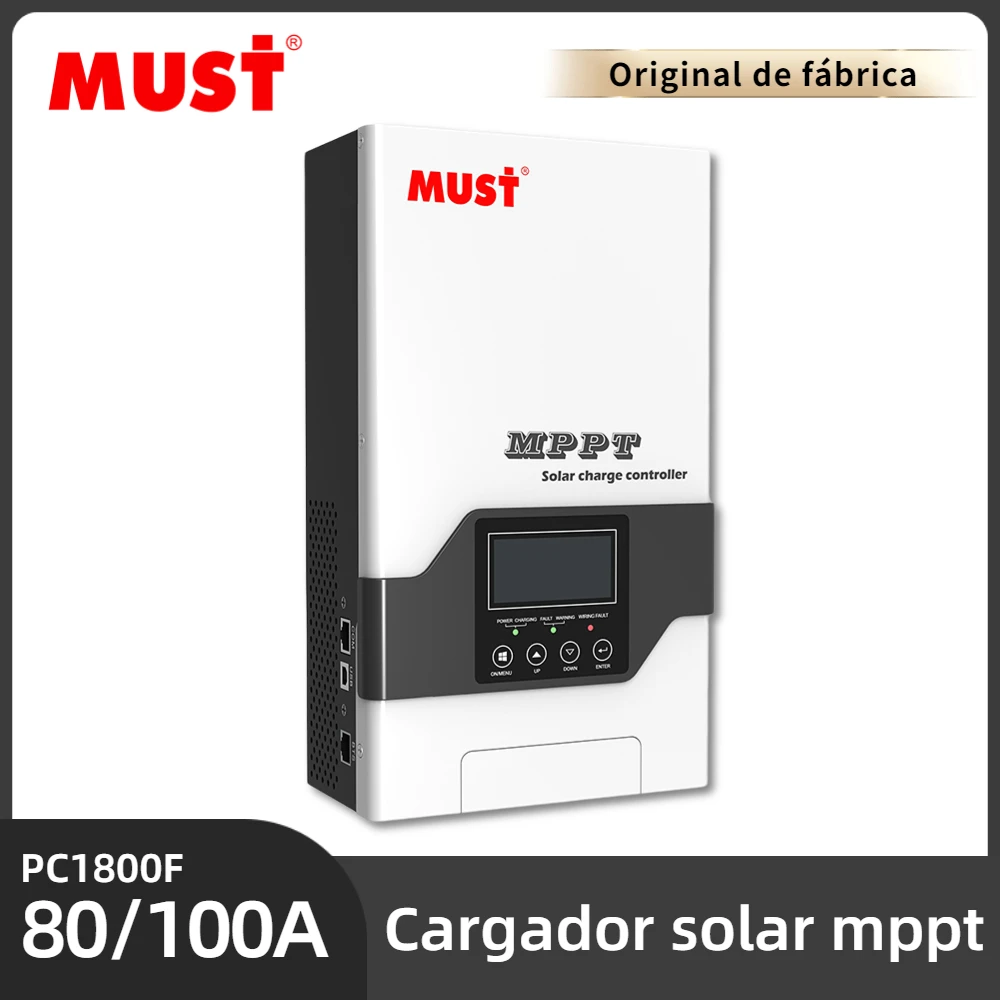 MUST MPPT 80A 100A PC1800F Serie Paralelo Regulador De Carga Solar Para ...