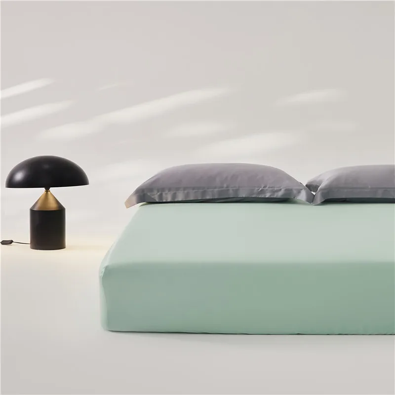 Luxury-Natural-Lyocell-Fiber-Smooth-Tencel-Fitted-Sheet-Solid-Mattress ...