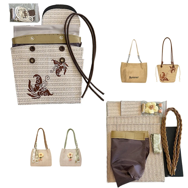 Handmade-Handbag-Accessories-Handcraft-Stitching-Knitted-DIY-Bag-Kit ...