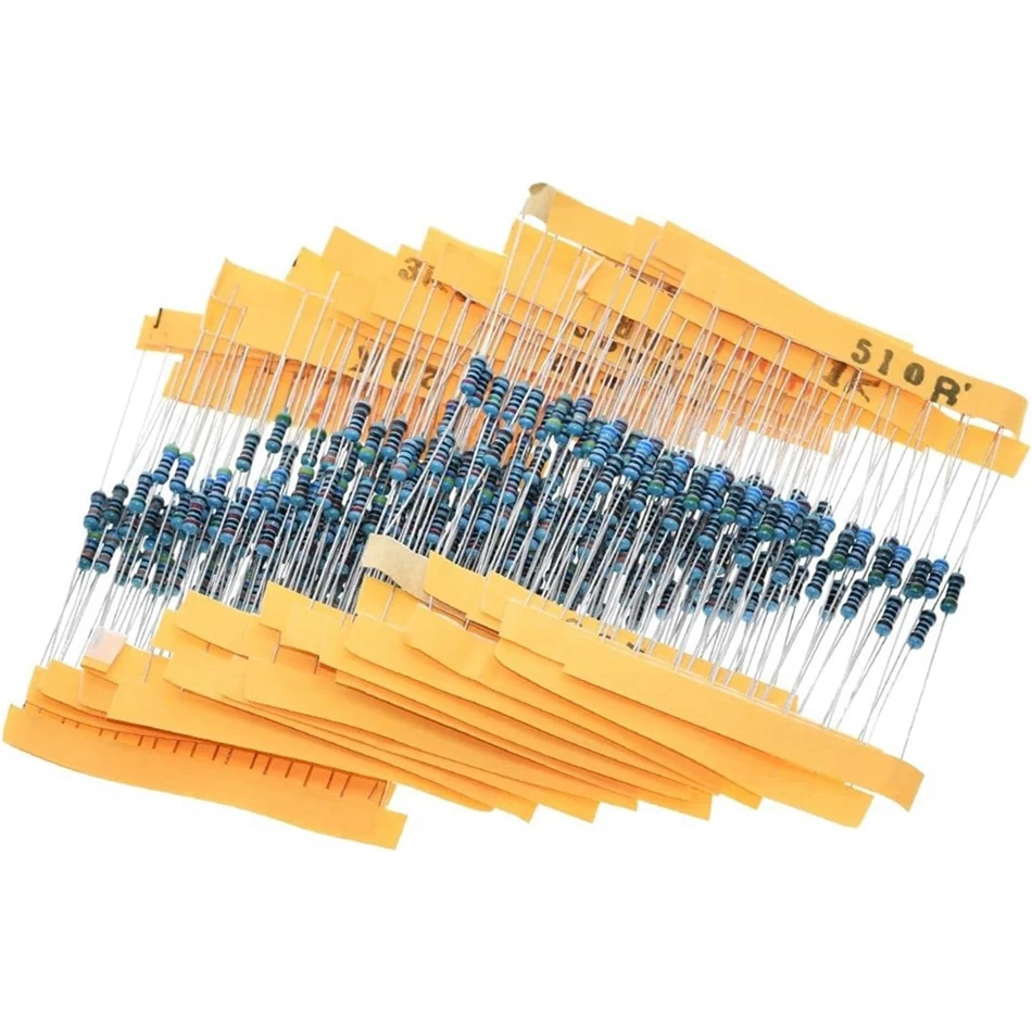 300-600-820pcs-Resistor-Kit-10-Ohm-1MOhm-Resistors-1-4-W-1-Carbon-Film ...