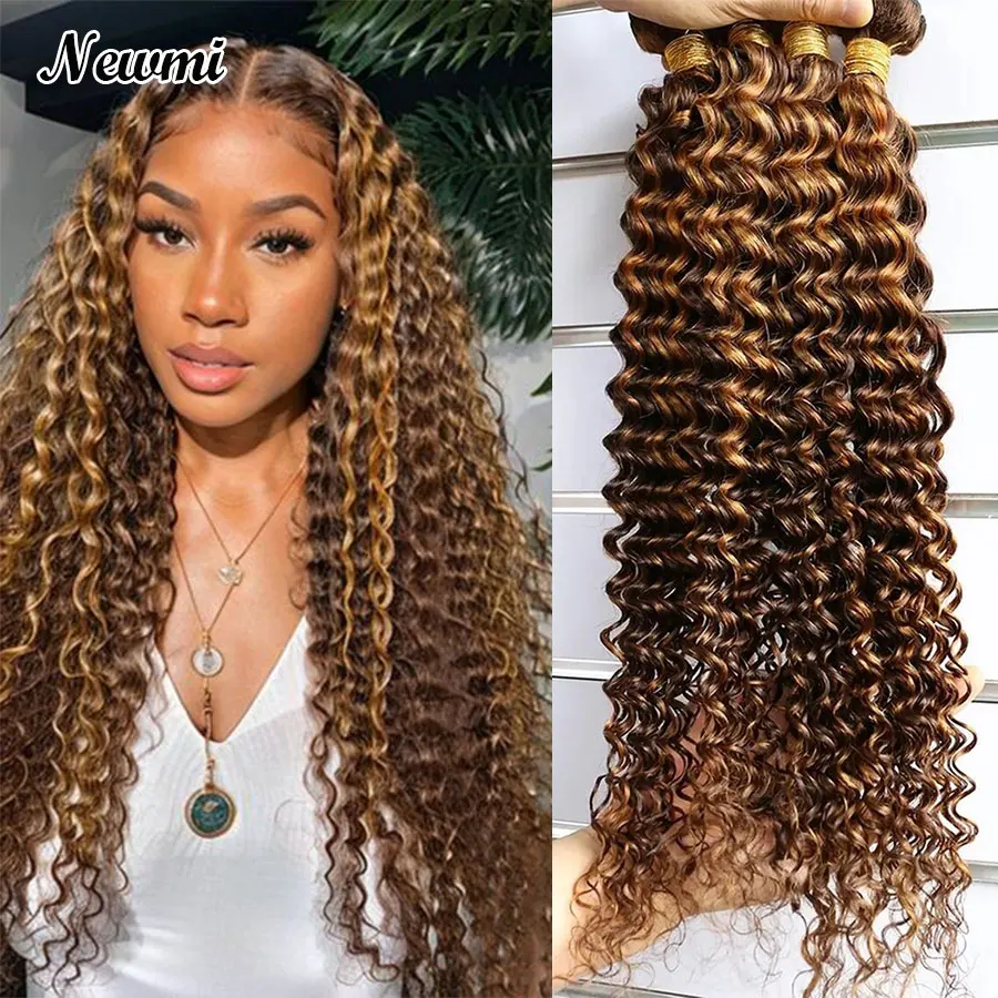 Highlight-Deep-Wave-Bundles-P4-27-Honey-Blonde-Water-Wave-Human-Hair ...