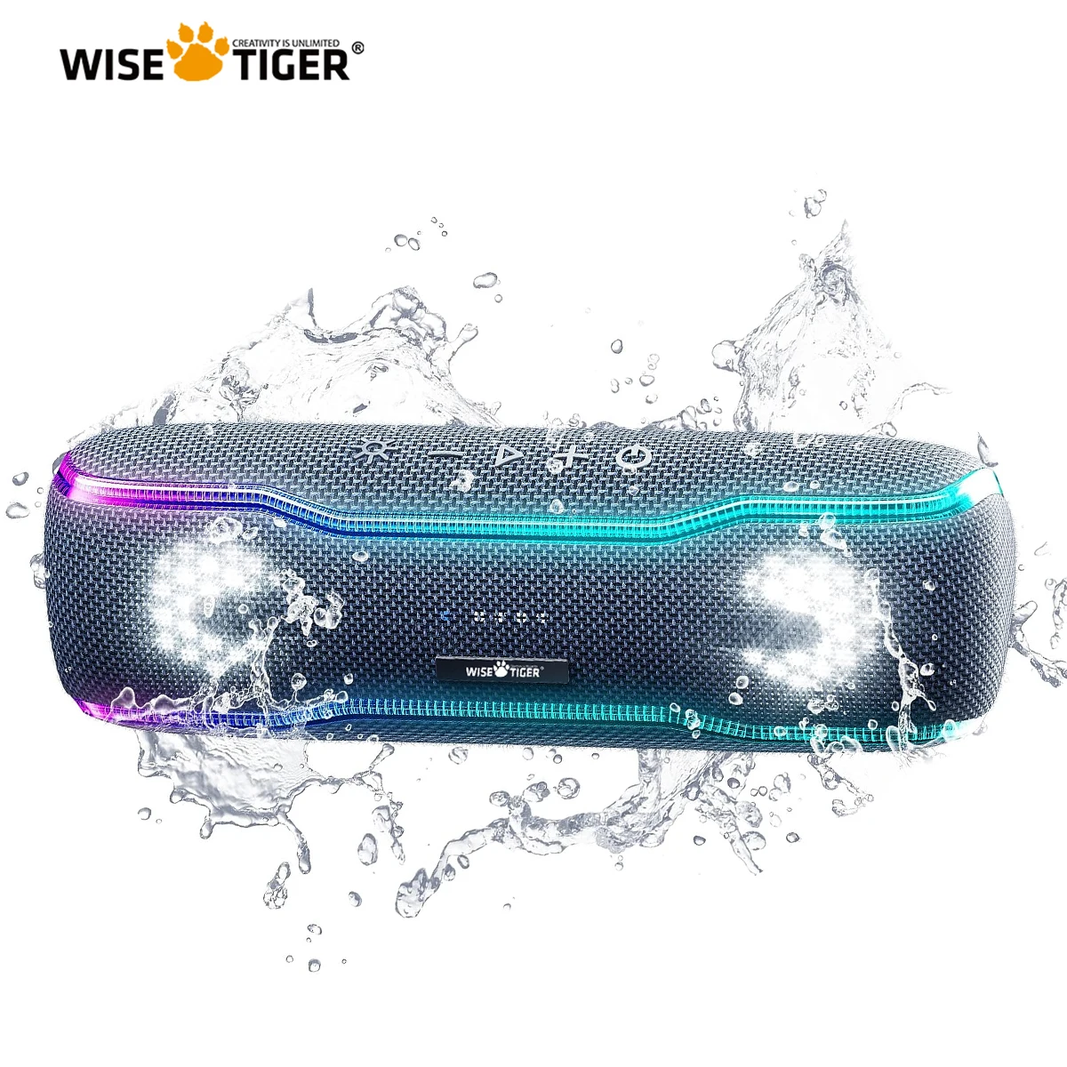 WISETIGER-25W-IPX7-Waterproof-Bluetooth-Speaker-Outdoor-Portable-Sound ...