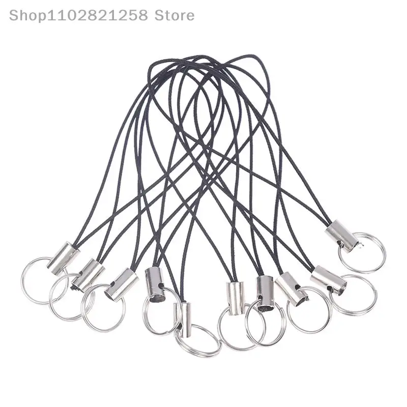 10pcs/lot Lanyard Lariat Cords Lobster Clasp Rope Keychains Hooks ...