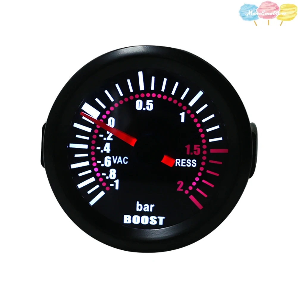 Universal-52mm-Bar-Blue-Led-Light-Pressure-Turbo-Boost-Gauge-Meter-With ...