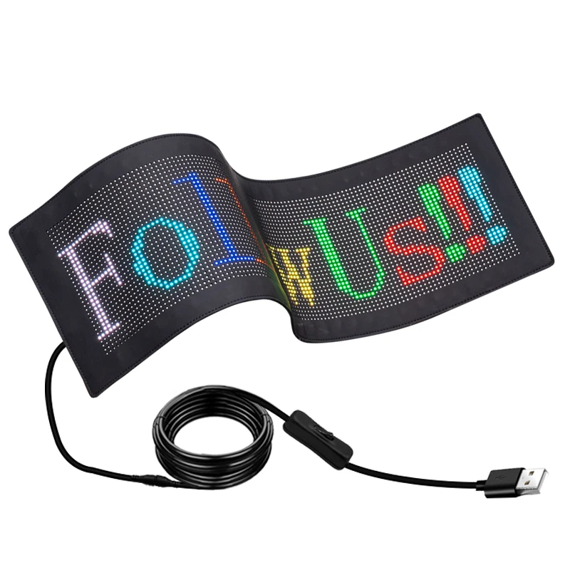 LED-Light-Flexible-Display-Panel-Smart-APP-Control-Advertising-LED-Car ...