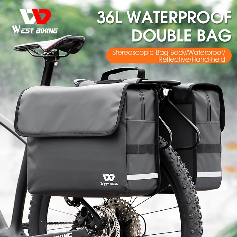 WEST-BIKING-Bike-Rack-Bag-Trunk-Bag-Waterproof-Carbon-Leather-Bicycle ...