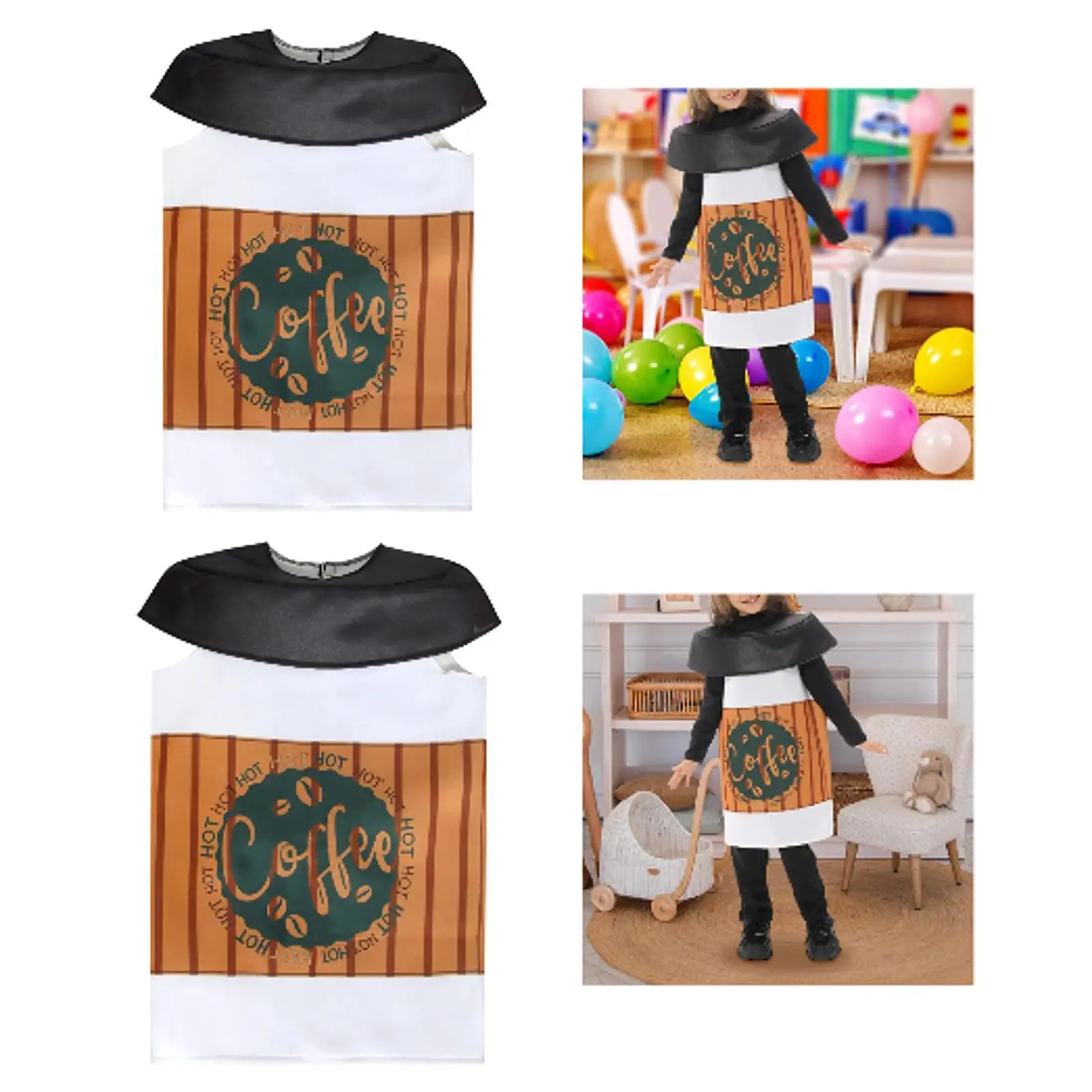 Halloween Latte Costume, Coffee Cosplay Costume, for Stage Performances ...