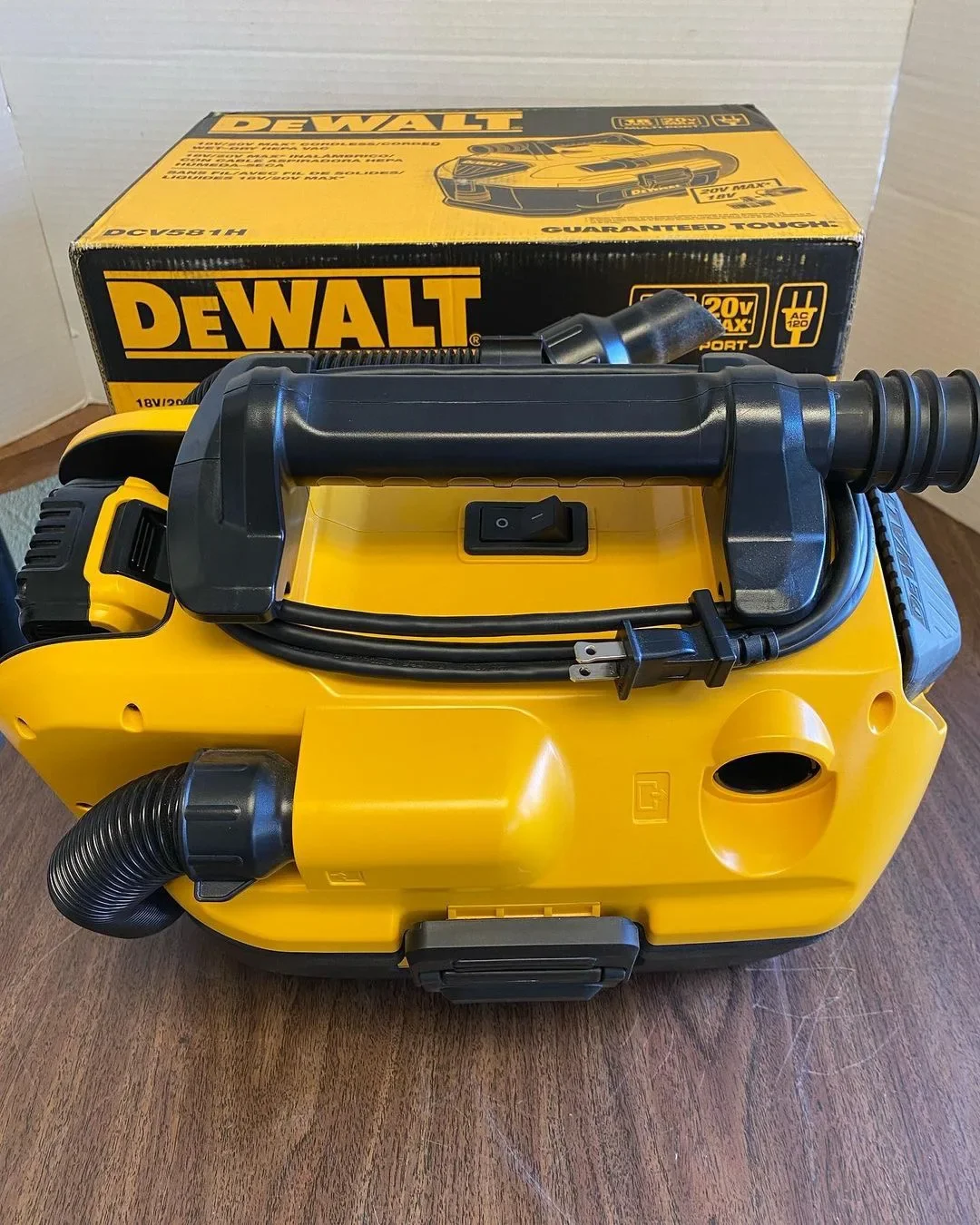 DeWALT DCV581H 18V 20V MAX cordless wired dry and wet vacuum cleaner bare metal tool 110V AliExpress
