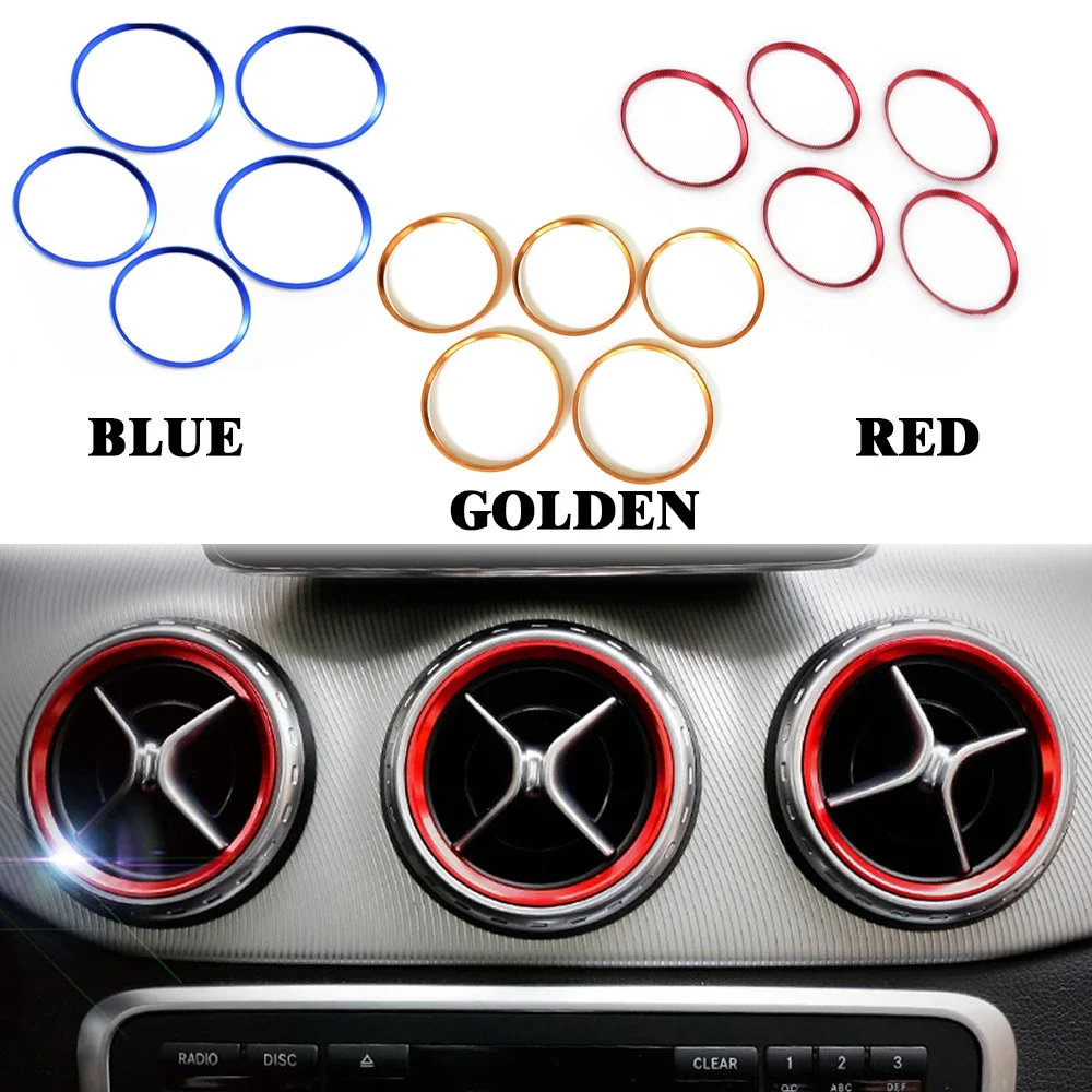 Yubao-5Pcs-Car-Styling-AC-Outlet-Ring-Decoration-Air-Conditioning-Vents ...