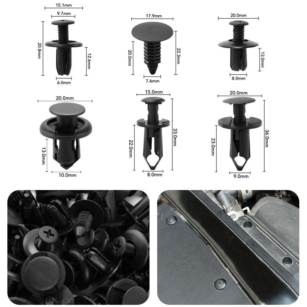 Universal-Car-Trim-Panel-Clips-Fastener-Push-Pin-Rivets-for-Volvo-XC90 ...