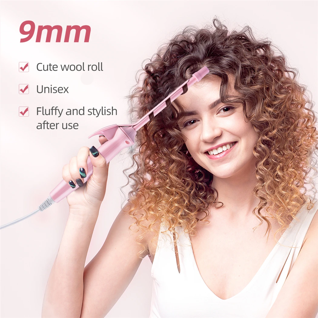 9mm-Mini-Hair-Curling-Iron-Hair-Curler-Wand-Professional-Curly-Tongs ...