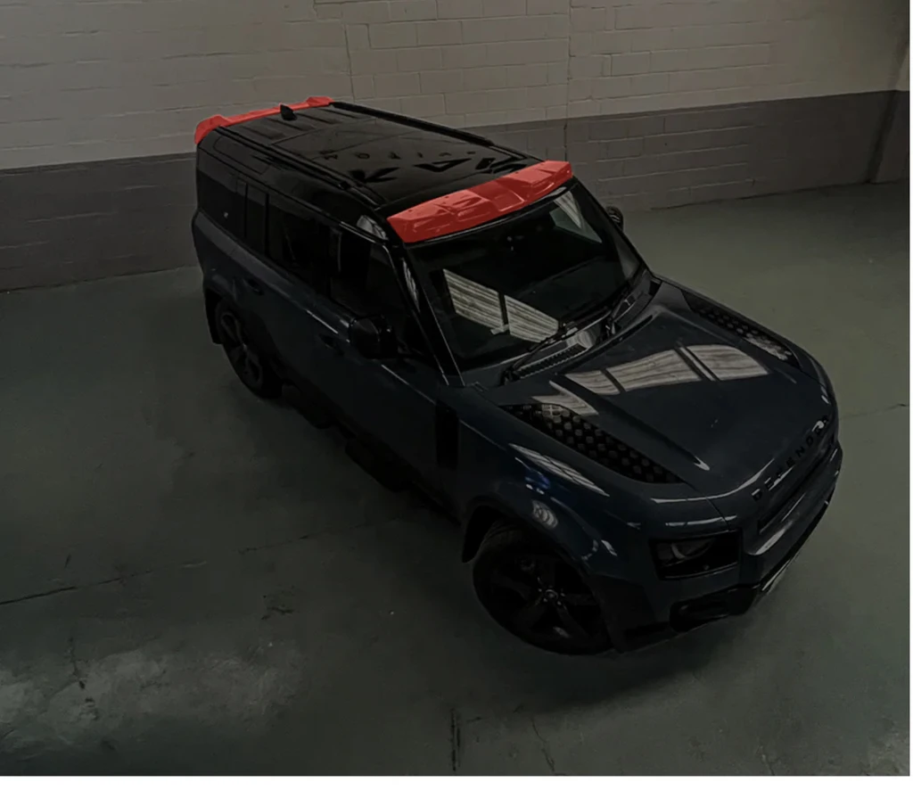 Four-Lamp-Model-ROOF-TOP-LIGHT-BAR-with-LED-DRL-Rear-Spoiler-for-LAND ...