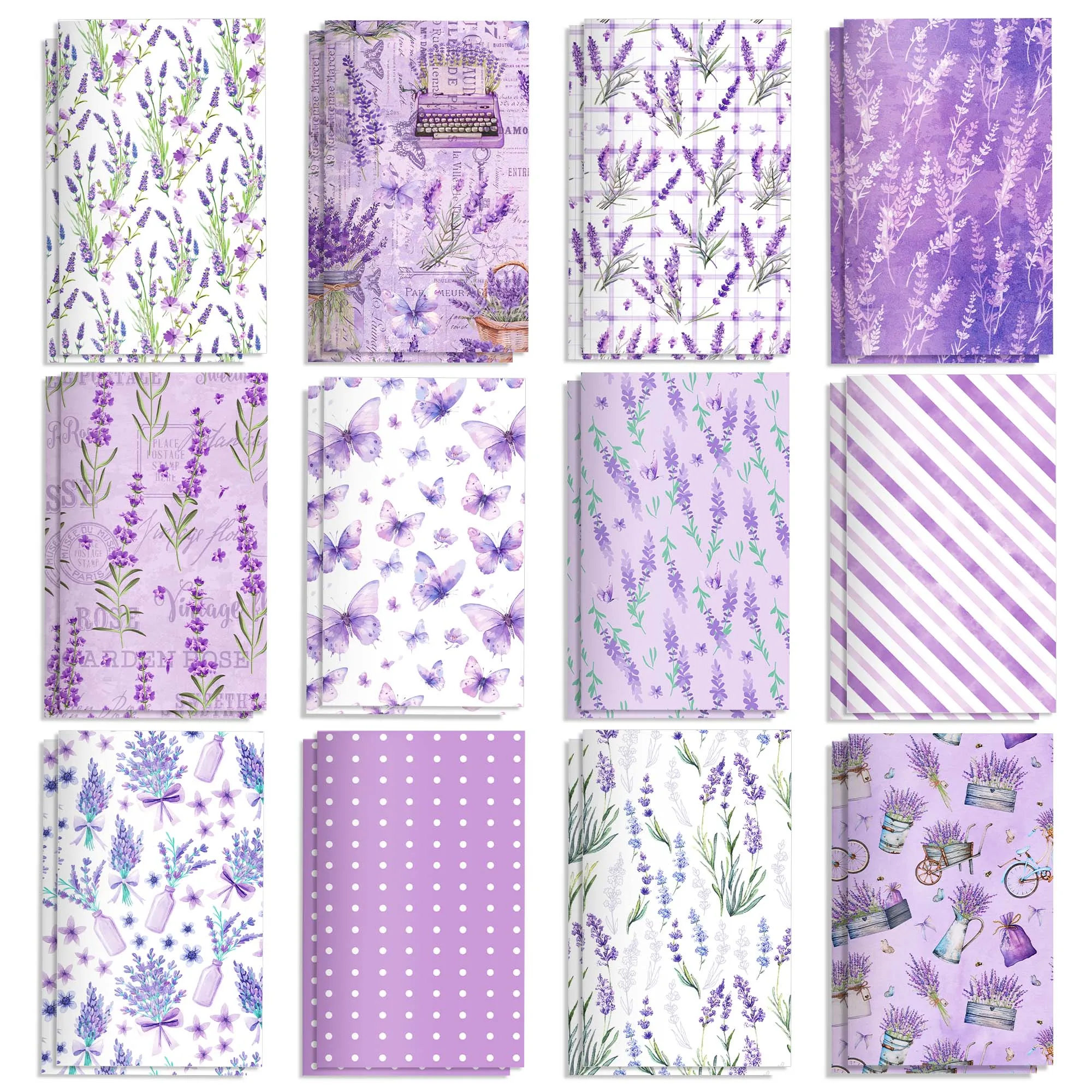 12/24/36pcs Lavender Mini Notepads Daily Weekly Planner Notebook ...
