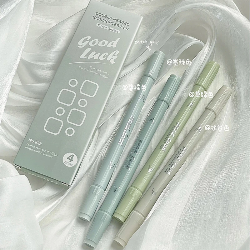 4Pcs-Lot-Gradual-Highlighter-Pens-Kawaii-Candy-Color-Manga-Markers ...