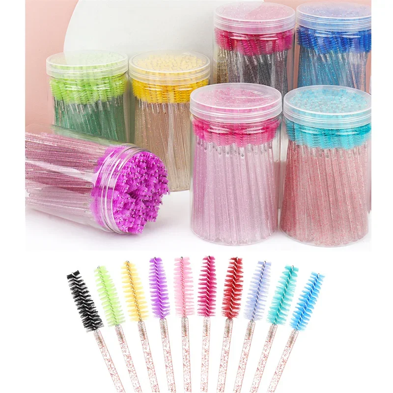 50Pcs-Bottle-Disposable-Eyelash-Extension-Mascara-Wand-Micro-Lash ...