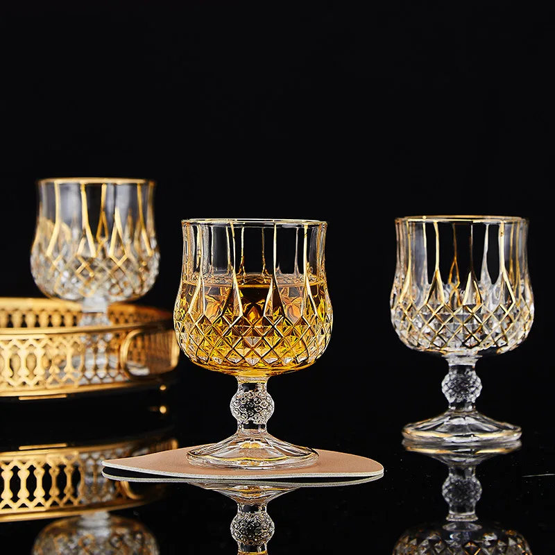 European classical crystal glass liquor bottle foreign wine glass ...