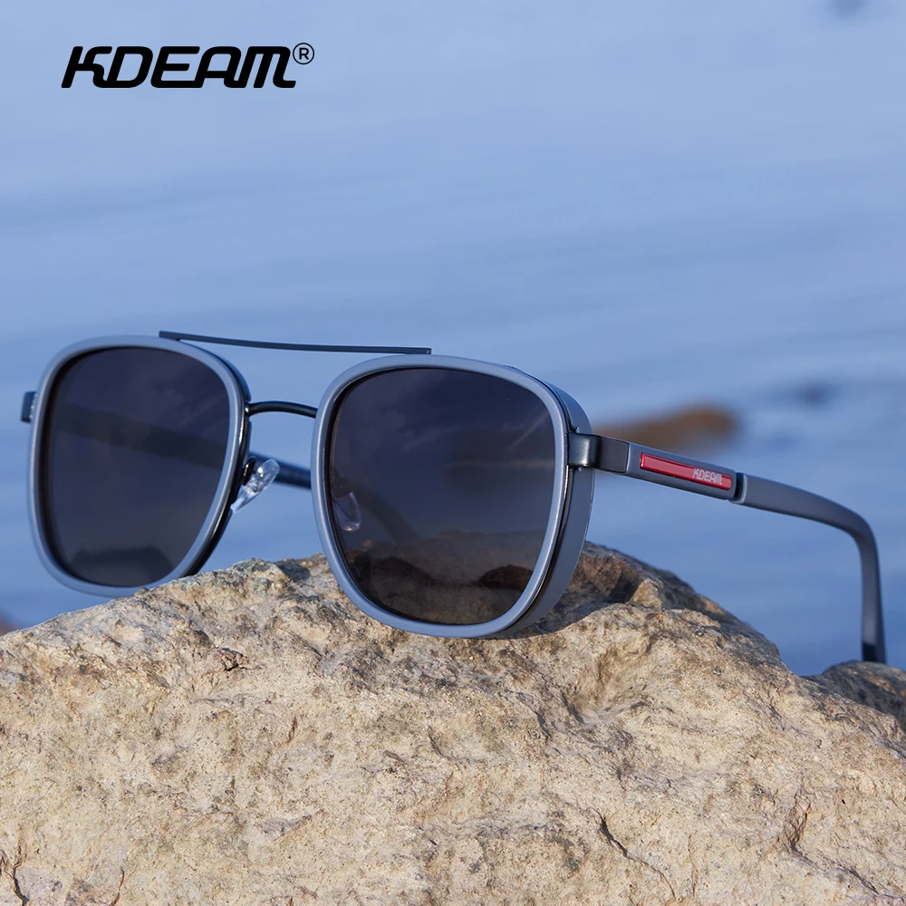KDEAM Shield Polarized Sunglasses Men High-Quality TR90 Sunglasses ...