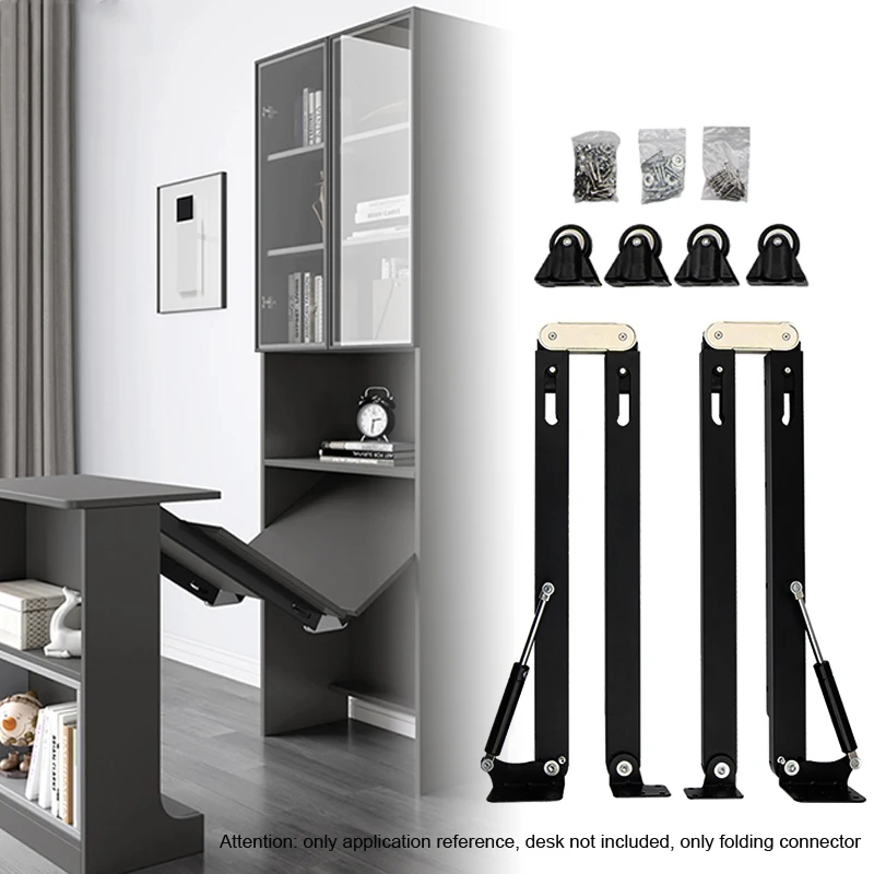 Hidden Desktop Folding Connector Accessories Down Stretch Dining Table ...