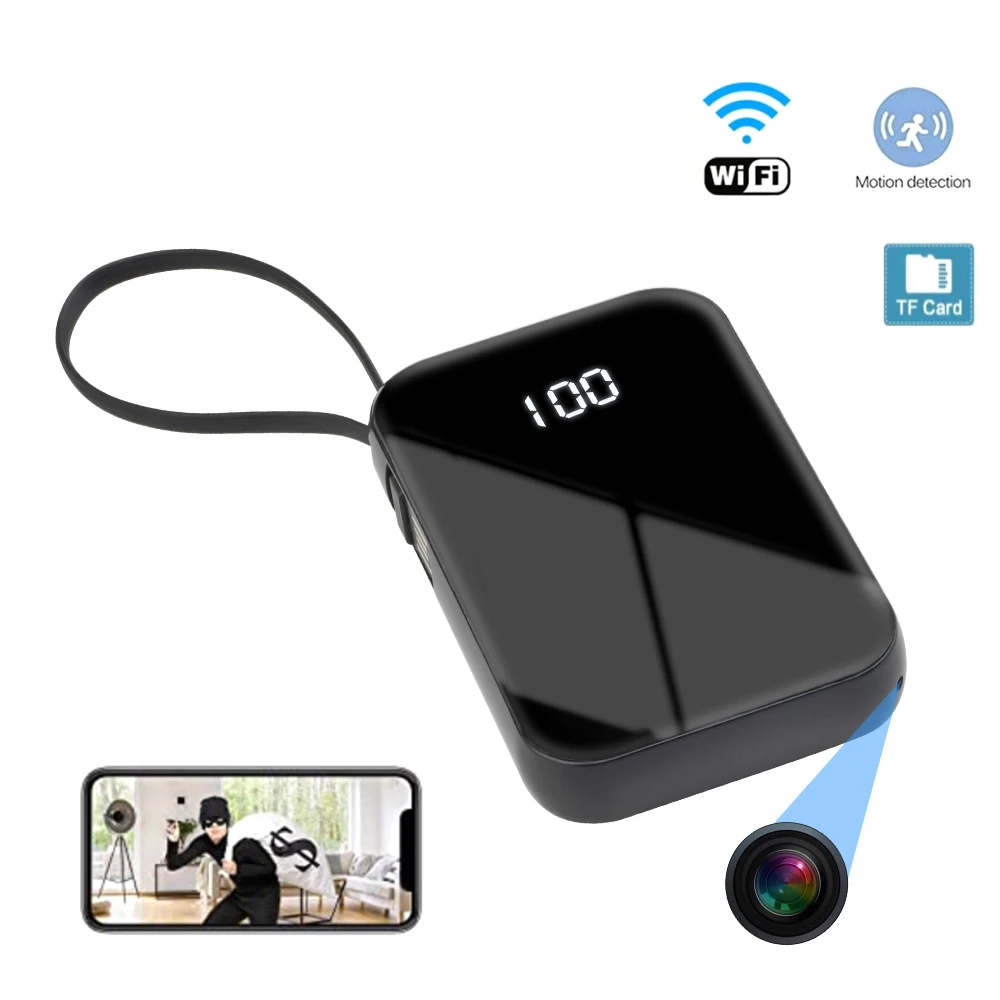 1080P HD Mini Camera Wifi Charging Bank Wireless Ip Cam Video Recorder ...