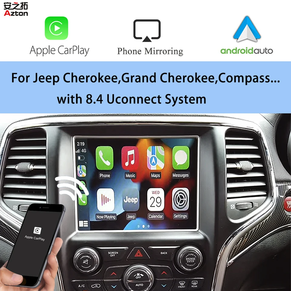 IOS-CarPlay-Unit-For-Jeep-Compass-Grand-Cherokee-with-8-4-Uconnect ...
