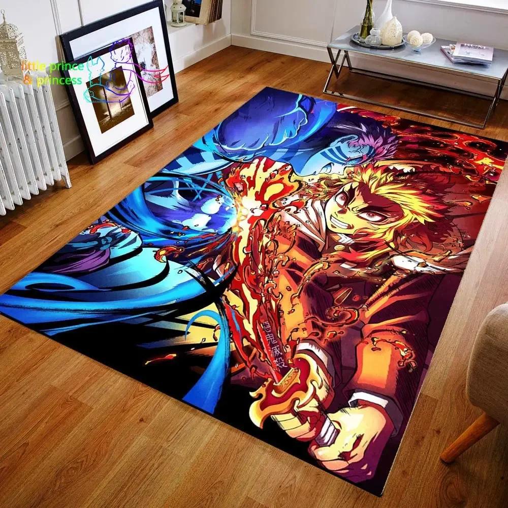 Rengoku-Kyoujurou-Demon-Slayer-3D-Printed-Carpet-for-Living-Room-Rugs ...