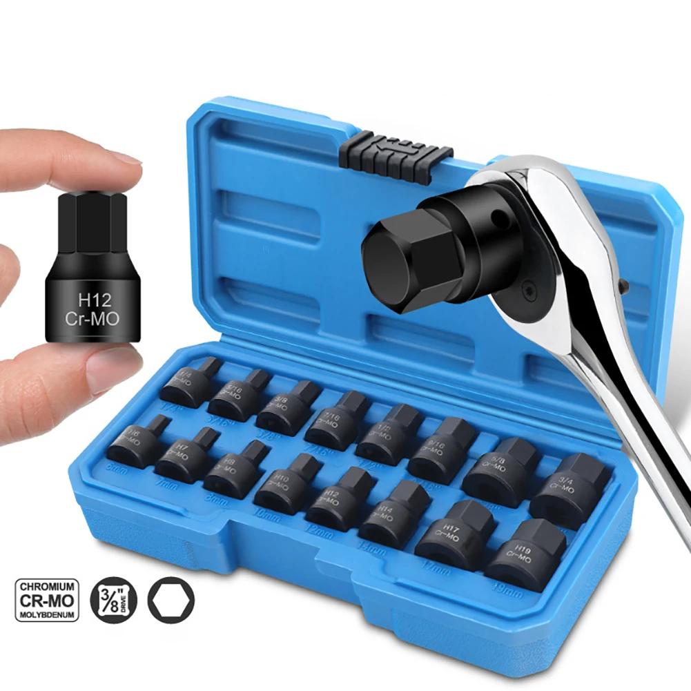 3-8-Inch-Drive-Low-Profile-Impact-Hex-Drive-Bit-Socket-Set-16-Piece-SAE ...
