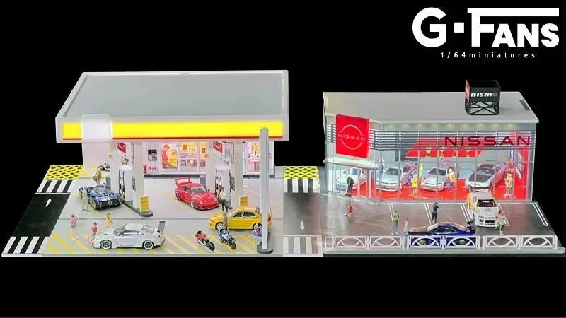 Pre-order-G-FANS-1-64-NISMO-Architectural-Gas-Station-Scene-Dioramas ...