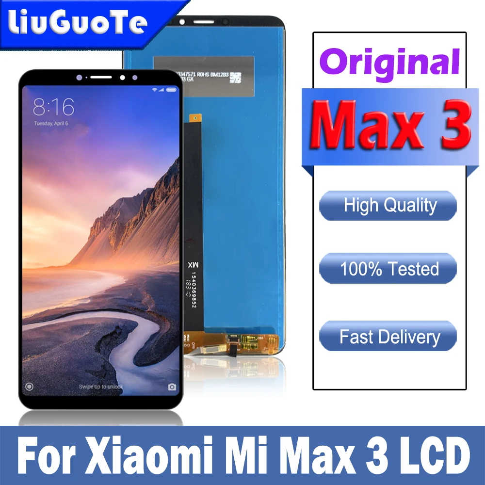 Original-lcd-para-xiaomi-mi-max-3-display-lcd-tela-de-toque-digitador ...